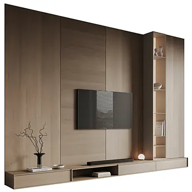 TV wall set 227 - TV Wall - 3D model