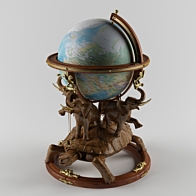 Normal Globe and glowing - Other decorative objects - 3D model