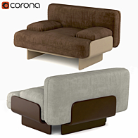 Armchair ELLI by Baxter - Arm chair - 3D model