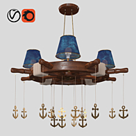 Chandelier 94191 Eglo Trend - Pendant light - 3D model