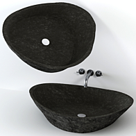 stone wash basin set2 - Wash basin - 3D model