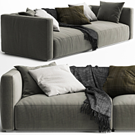 Poliform SHANGAI Sectional fabric sofa Designer Carlo Colombo - Sofa ...