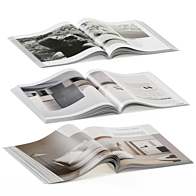 Magazines dark color 3 - Books - 3D model