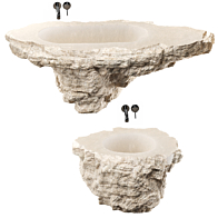 stone wash basin set2 - Wash basin - 3D model