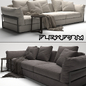 FLEXFORM ZENO LIGHT - Sofa - 3D model