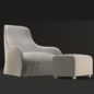 Maxalto Kalos - Arm chair - 3D model