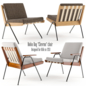 ROBIN DAY CHEVRON CHAIR HILLE 1959 - Arm chair - 3D model