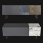 Meridiani ruben - Sideboard & Chest of drawer - 3D model