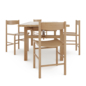 nikari arkipelago table & nikari academia chair - Table + Chair - 3D model