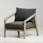 RH / MALTA TEAK CHAIR - Arm chair - 3D model