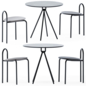 Piper Cafe Table Circle 800D by DesignByThem & Stool Michelle by SP01 ...