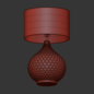 Comb Lamp - Table lamp - 3D model