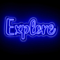 Explore Neon Sign - Neon - 3D model