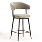 Glitzhome H Modern Hunter Bar Stool - Chair - 3D model