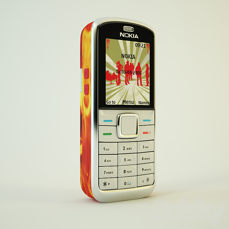 Nokia 5070 - Phones - 3D model