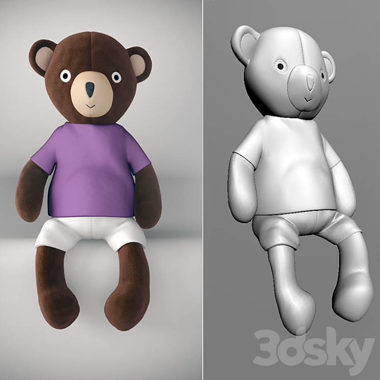 Teddy bear - Toy - 3D model