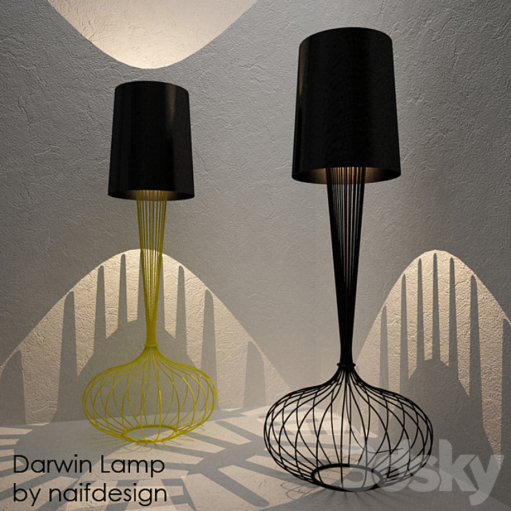 Darwin Lamp by naifdesign - Floor lamp - 3D model