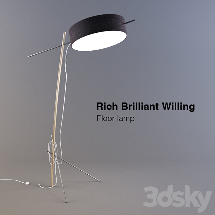 rich brilliant willing floor lamp - Floor lamp - 3D model