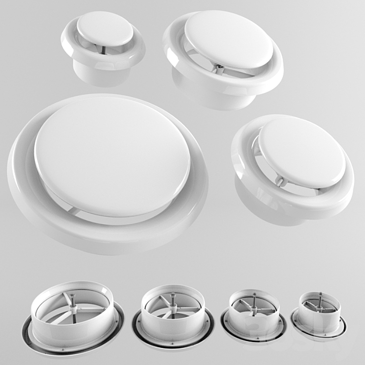 Ventilation plastic diffuser (D) 100, 125, 160, 200 mm - Miscellaneous ...