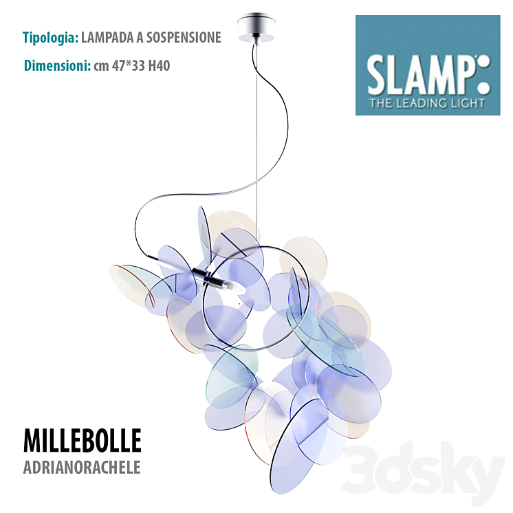 SLAMP: MILLE BOLLE - Pendant light - 3D model
