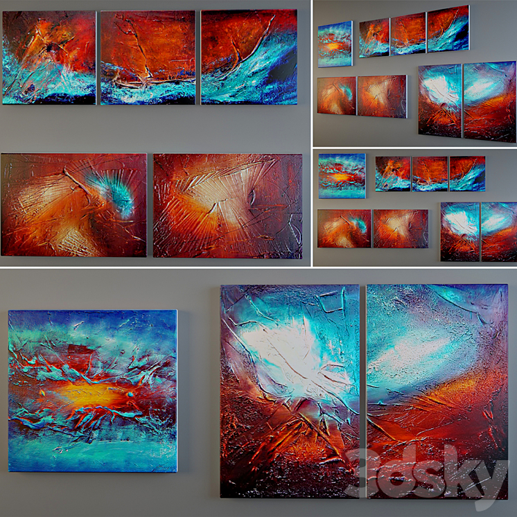 Triptych Graphics - Frame - 3D model