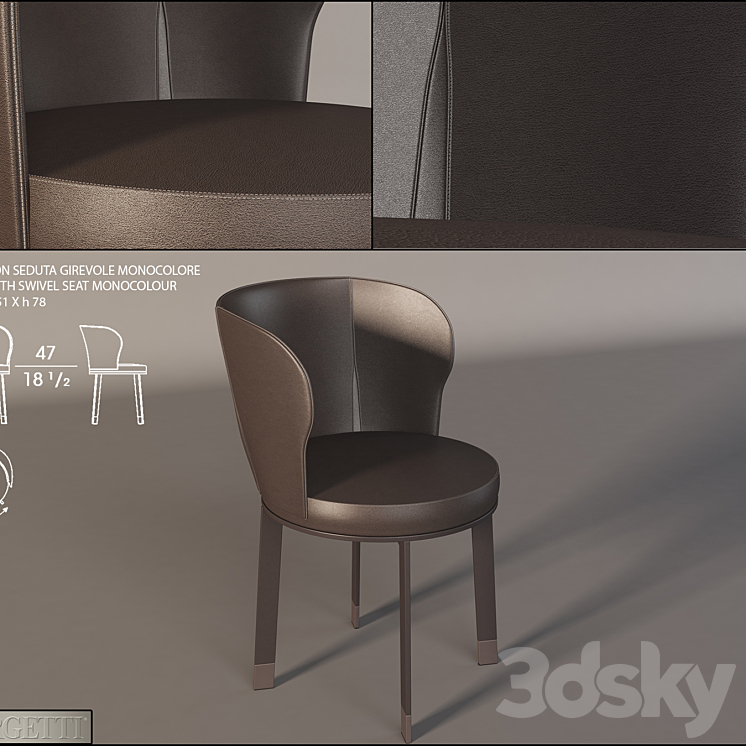 Giorgetti ODE - Chair - 3D model