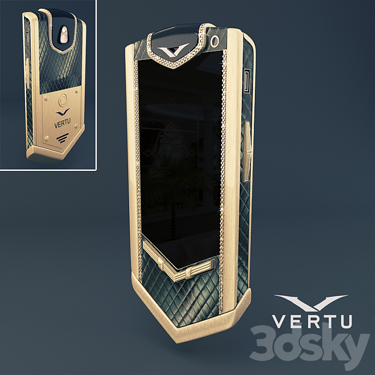 Vertu phone - Phones - 3D model