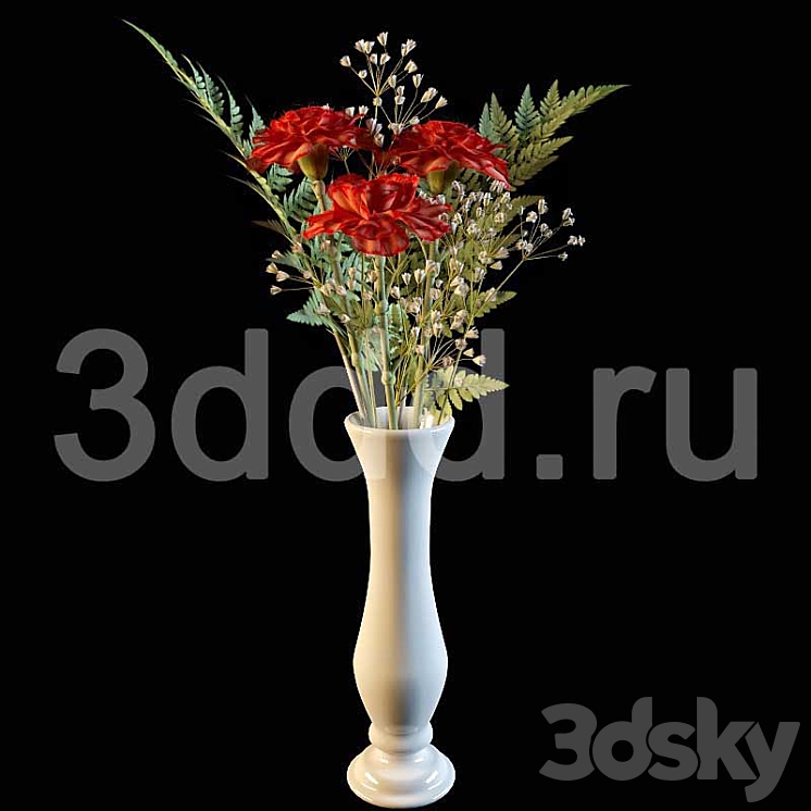 3DDD FLOWERS - Bouquet - 3D model