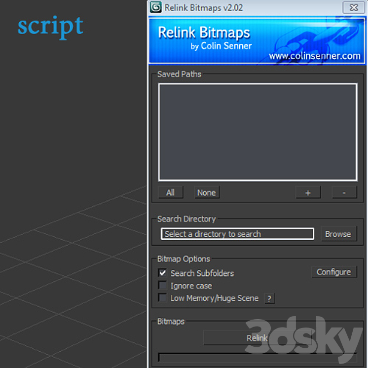Relink Bitmaps v2_02 - Scripts - 3D model