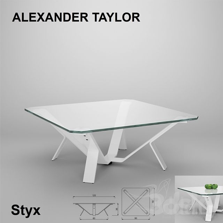 Classicon / Styx from Alexander Taylor - Table - 3D model