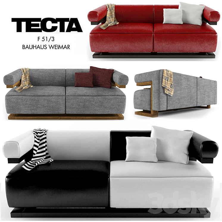 Sofa "Tecta" Bauhaus weimer - Sofa - 3D model
