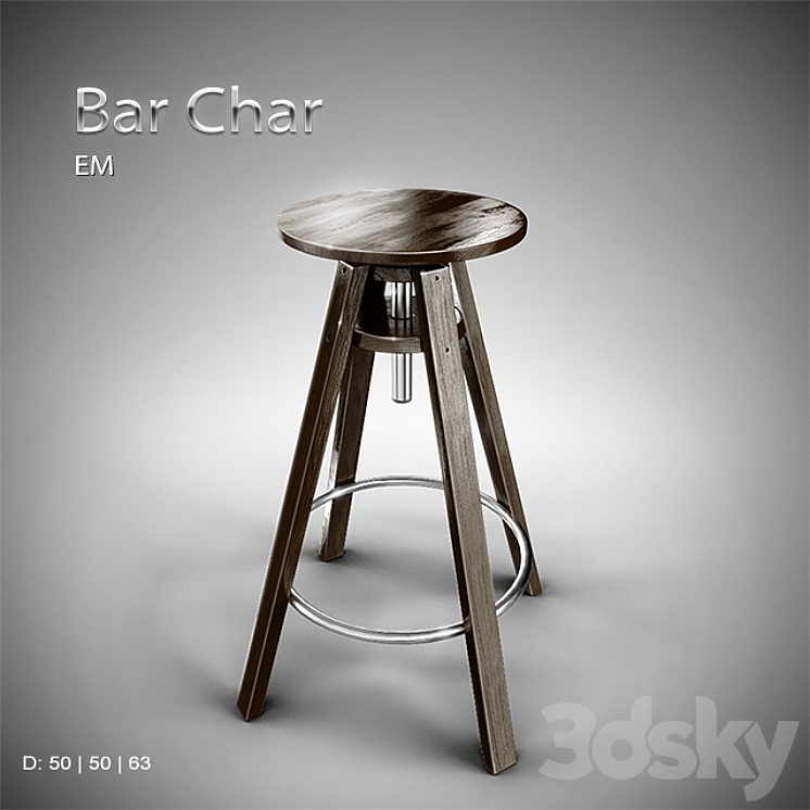 EM / Bar Chair - Chair - 3D model