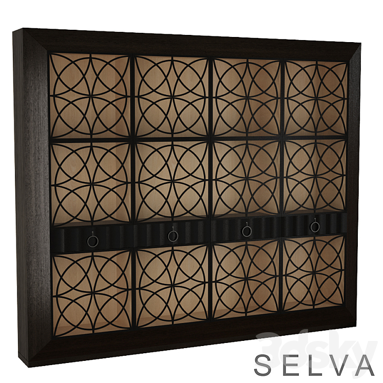 Wardrobe library Selva - Wardrobe & Display cabinets - 3D model