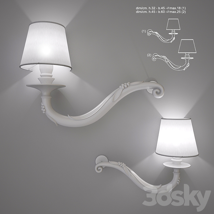 sconces KARMAN DÉJÀ-VU - Wall light - 3D model