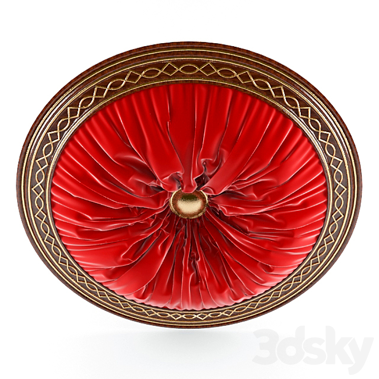 Round ceiling drapery - Curtain - 3D model