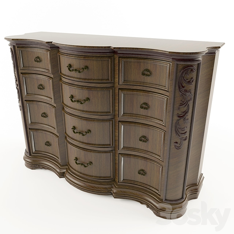 Villa Corina KOMANDOR - Sideboard & Chest of drawer - 3D model