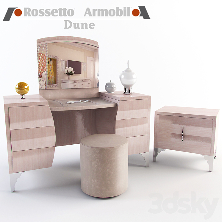 Rosseto Armobil Dune - Dressing table - 3D model