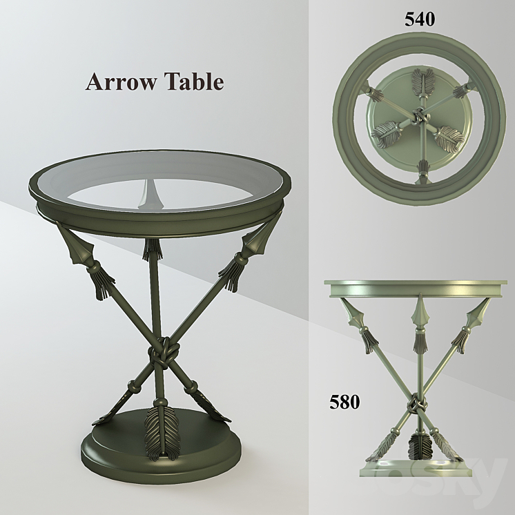Arrow_Table_Classic - Table - 3D model