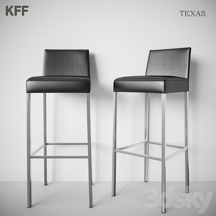 Texas bar - Chair - 3D model