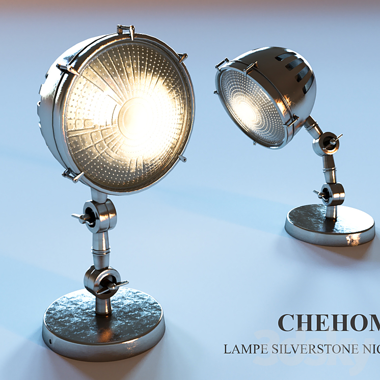 CHEHOMA LAMPE SILVERSTONE NICKEL - Table lamp - 3D model