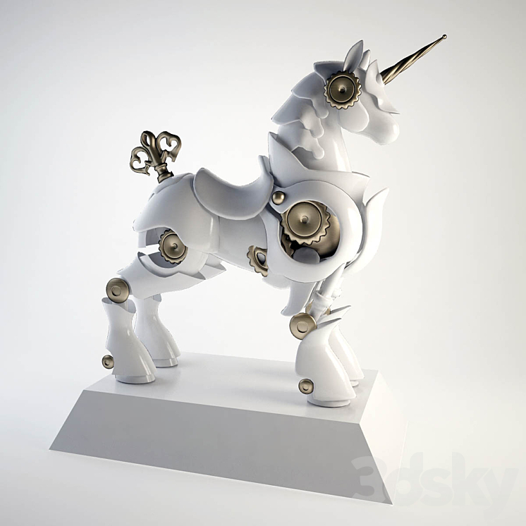 Unicorn Figurine - Other decorative objects - 3D model