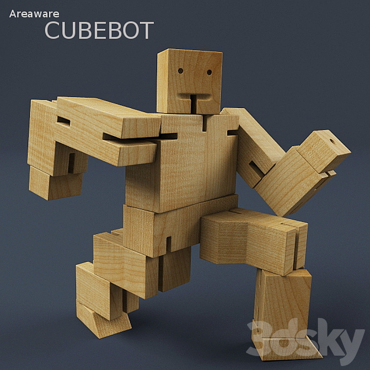 Areaware Cubebot - Toy - 3D model