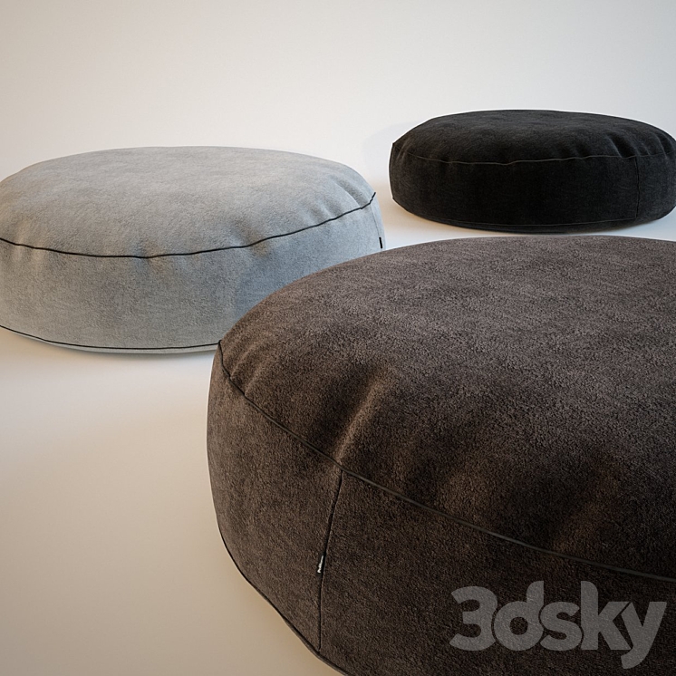 Poliform pouf Elise - Other soft seating - 3D model