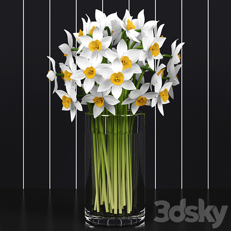 Daffodils / Daffodils - Bouquet - 3D model