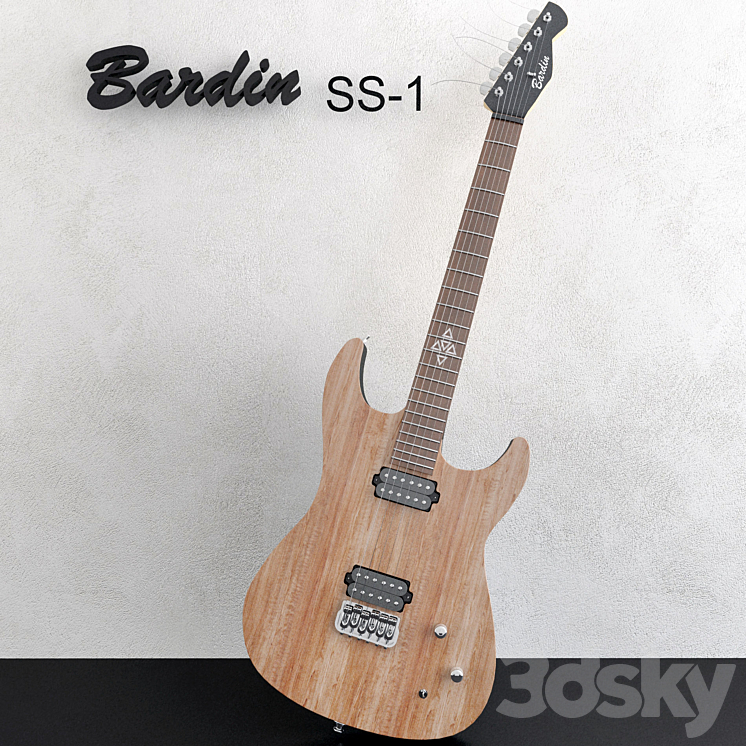 Artisan guitar Bardin SS-1 - Musical instrument - 3D model