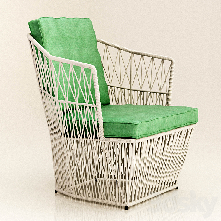 Calyx easy armchair - Arm chair - 3D model