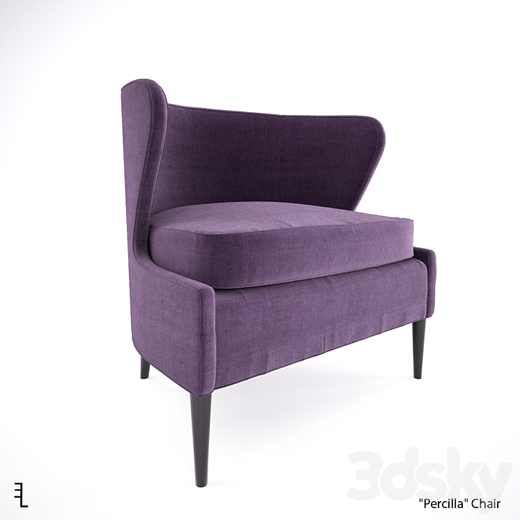 Percilla Chair - Arm chair - 3D model
