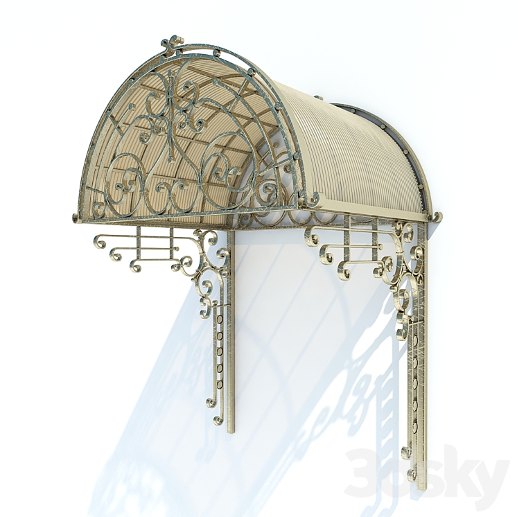 Forged visor № 2 - Facade element - 3D model