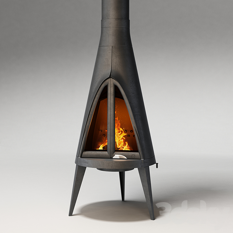 Invicta tipi - Fireplace - 3D model