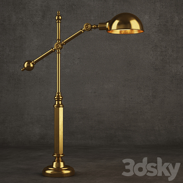 GRAMERCY HOME - INDUSTRIAL JOINT TABLE LAMP TL016-1-BRS - Table lamp ...